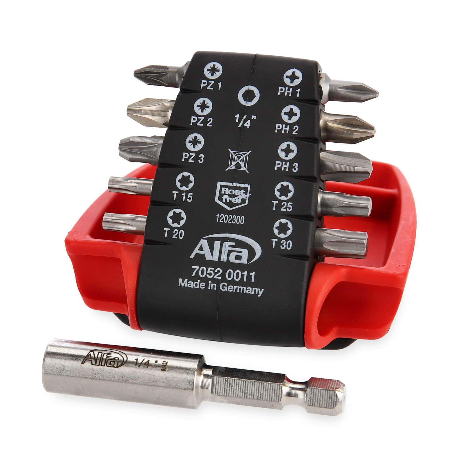 Hochwertiger, 11-teiliger Profi Edelstahl Bit Clip