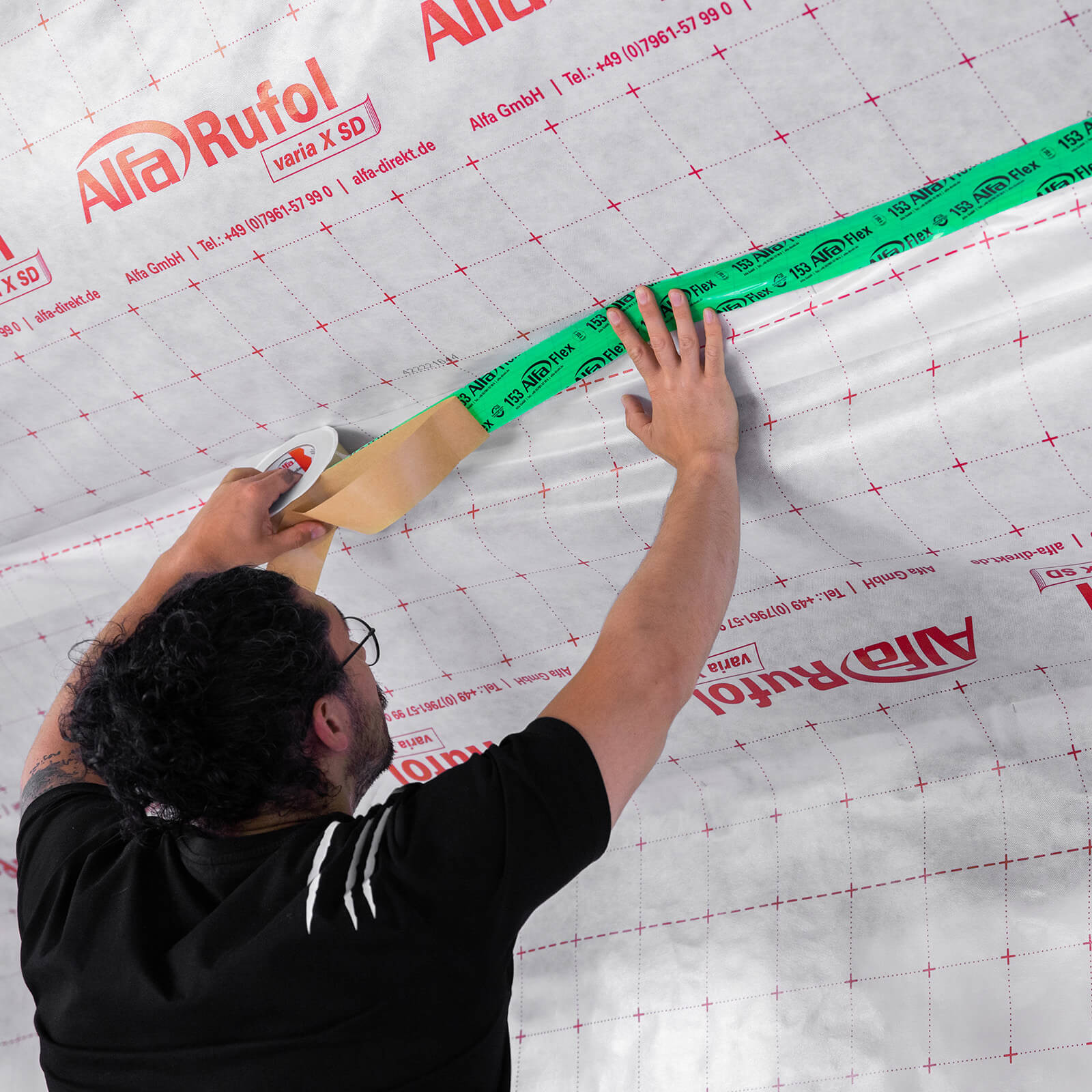Alfa Flex flexibles Folienklebeband & Dampfsperrklebeband