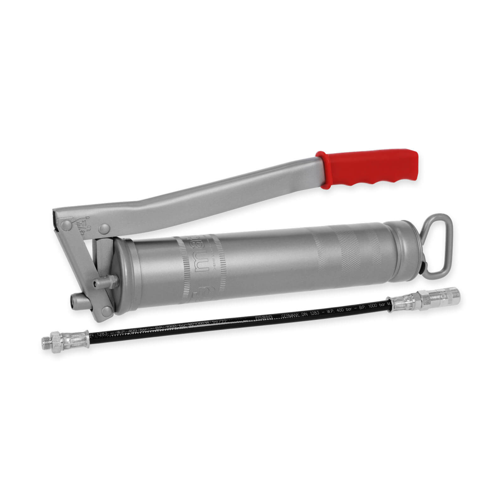 Hochwertige Ganzstahl-Fettpresse mit Anschlussgewinde