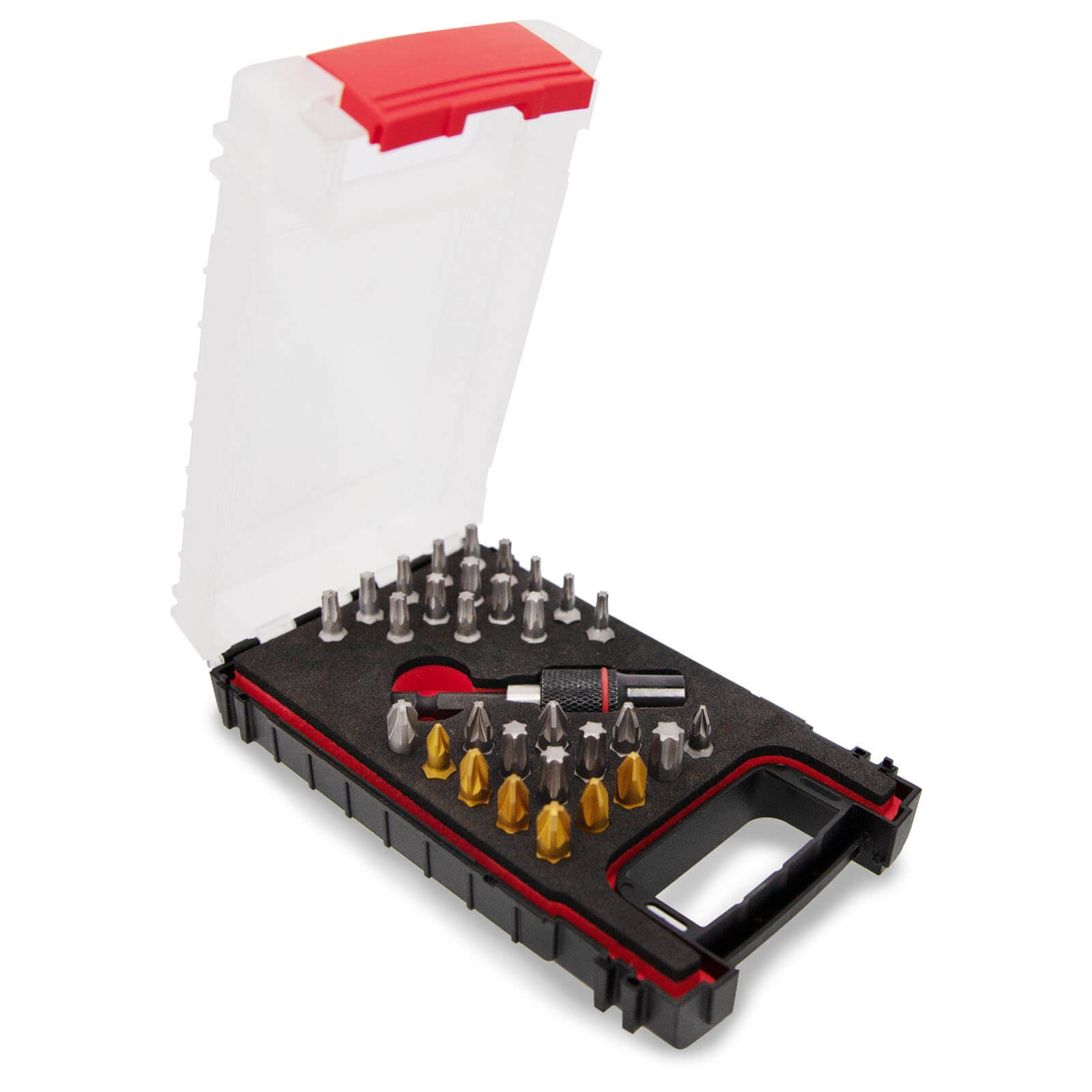 Hochwertige, 31-teilige Profi Bit Boxen inklusive Bit-Halter