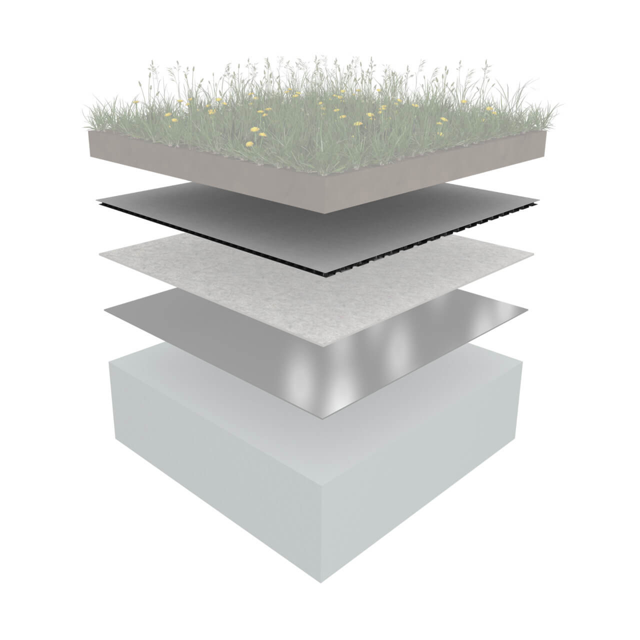 Hoch druckbeständige Drainagebahn