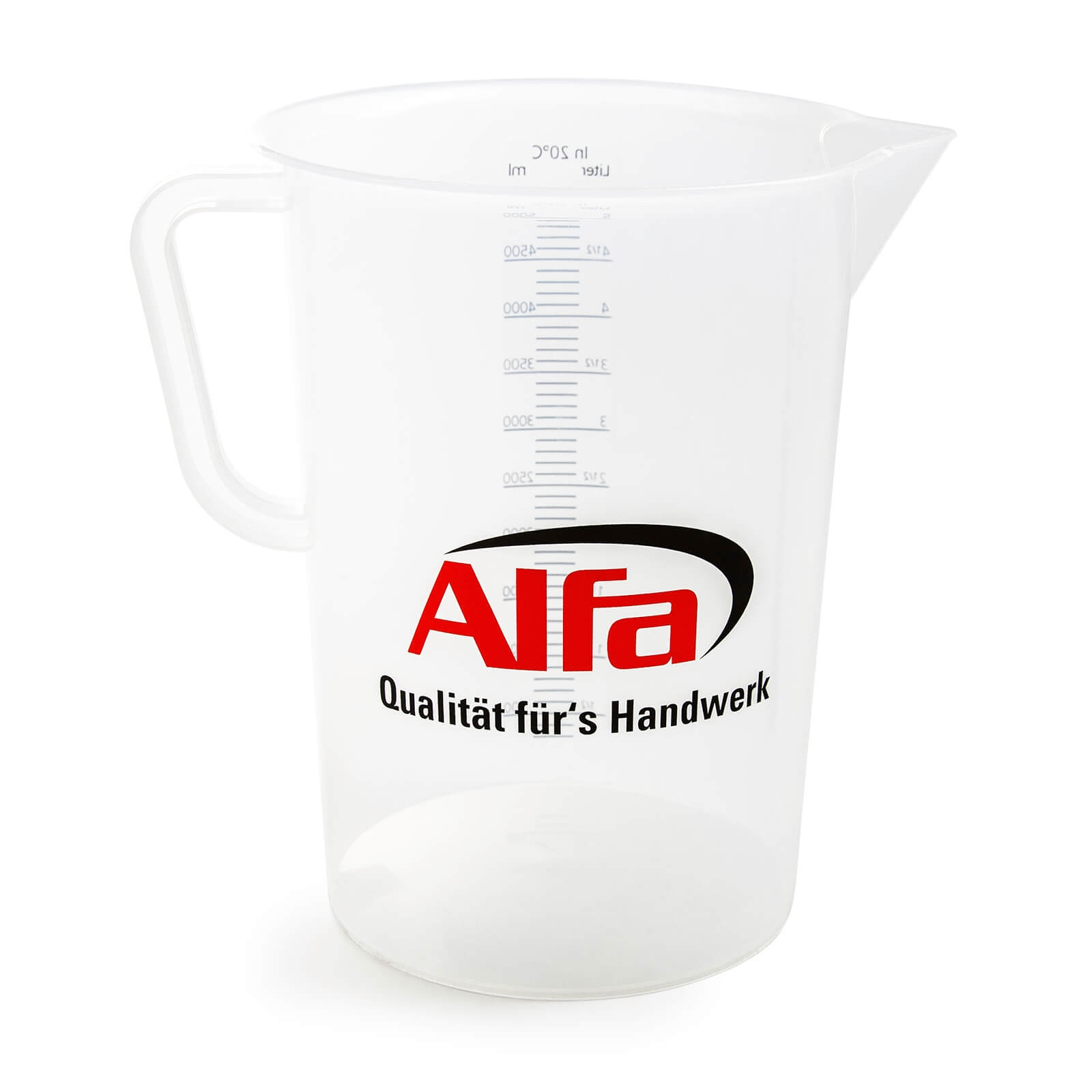 Messbecher mit ergonomisch geformten Griff 1/2/5 Liter
